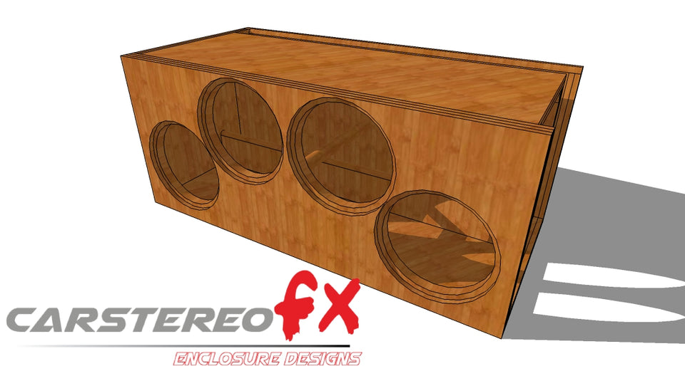(4) Sundown Audio X 15s Ported Subwoofer Box Plans – CarstereoFX